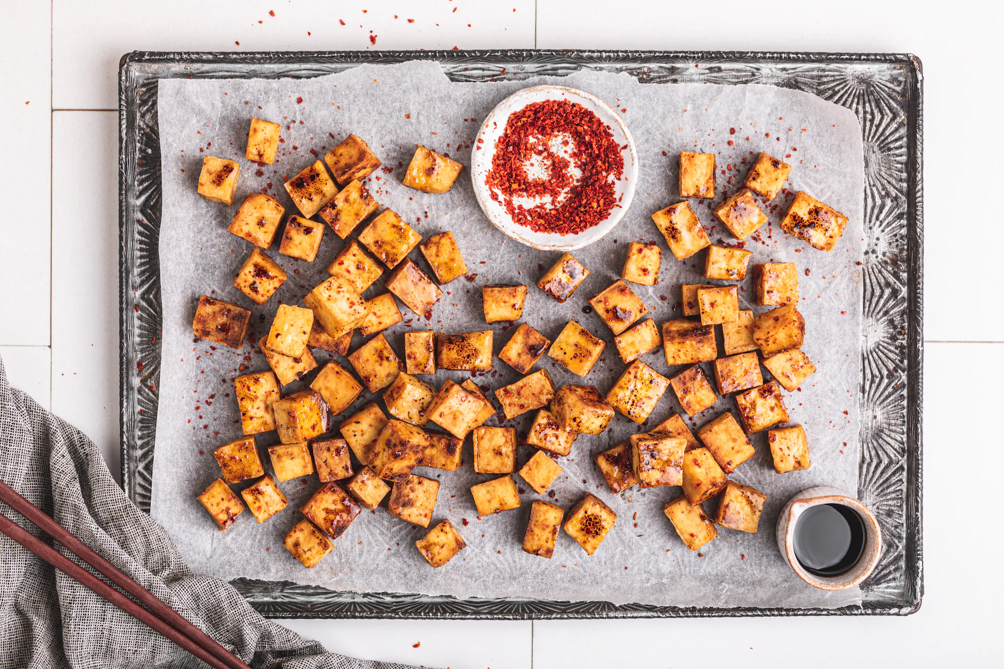 Tofu frito crujiente - Diet Doctor