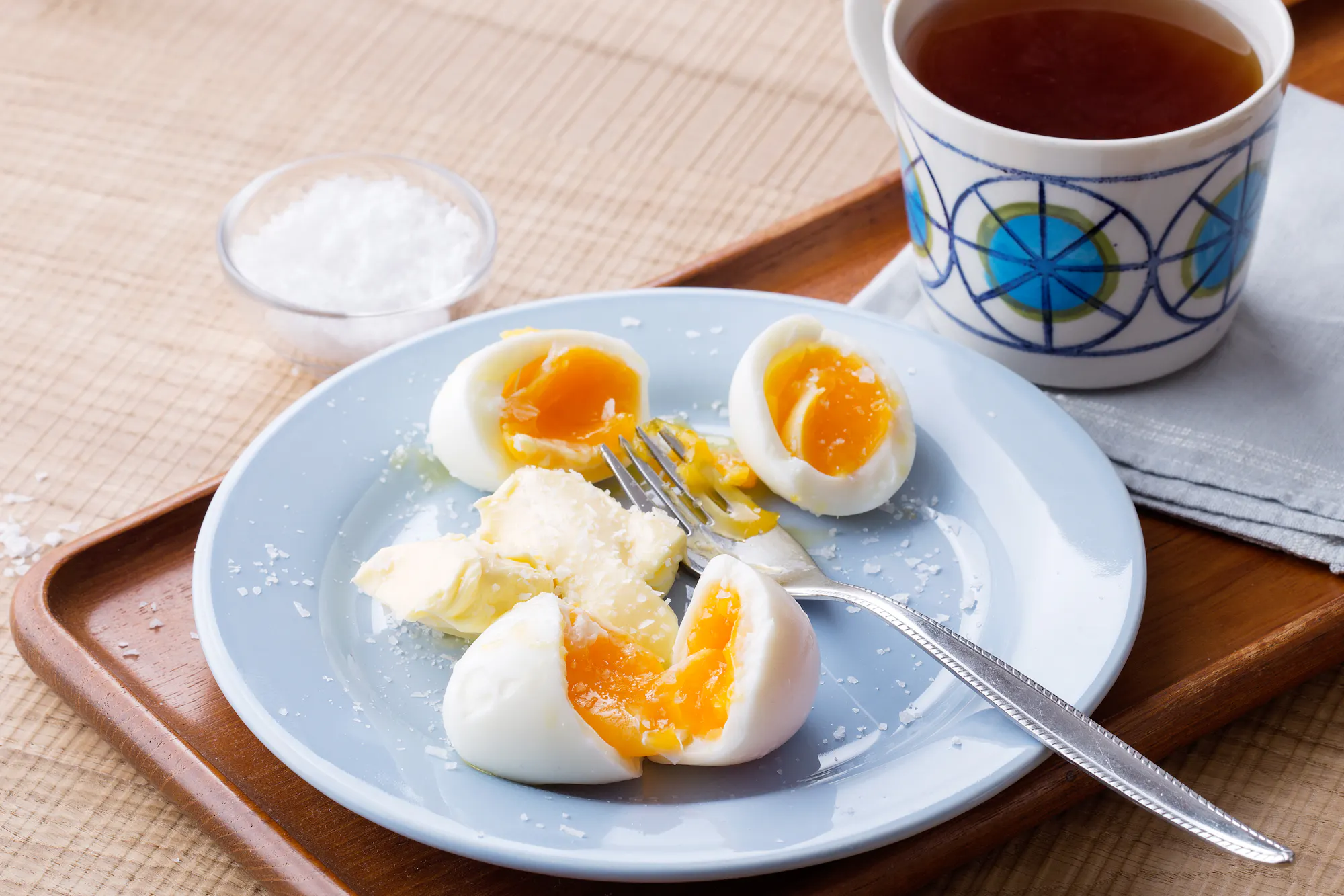 Huevos de desayuno con mantequilla - Diet Doctor