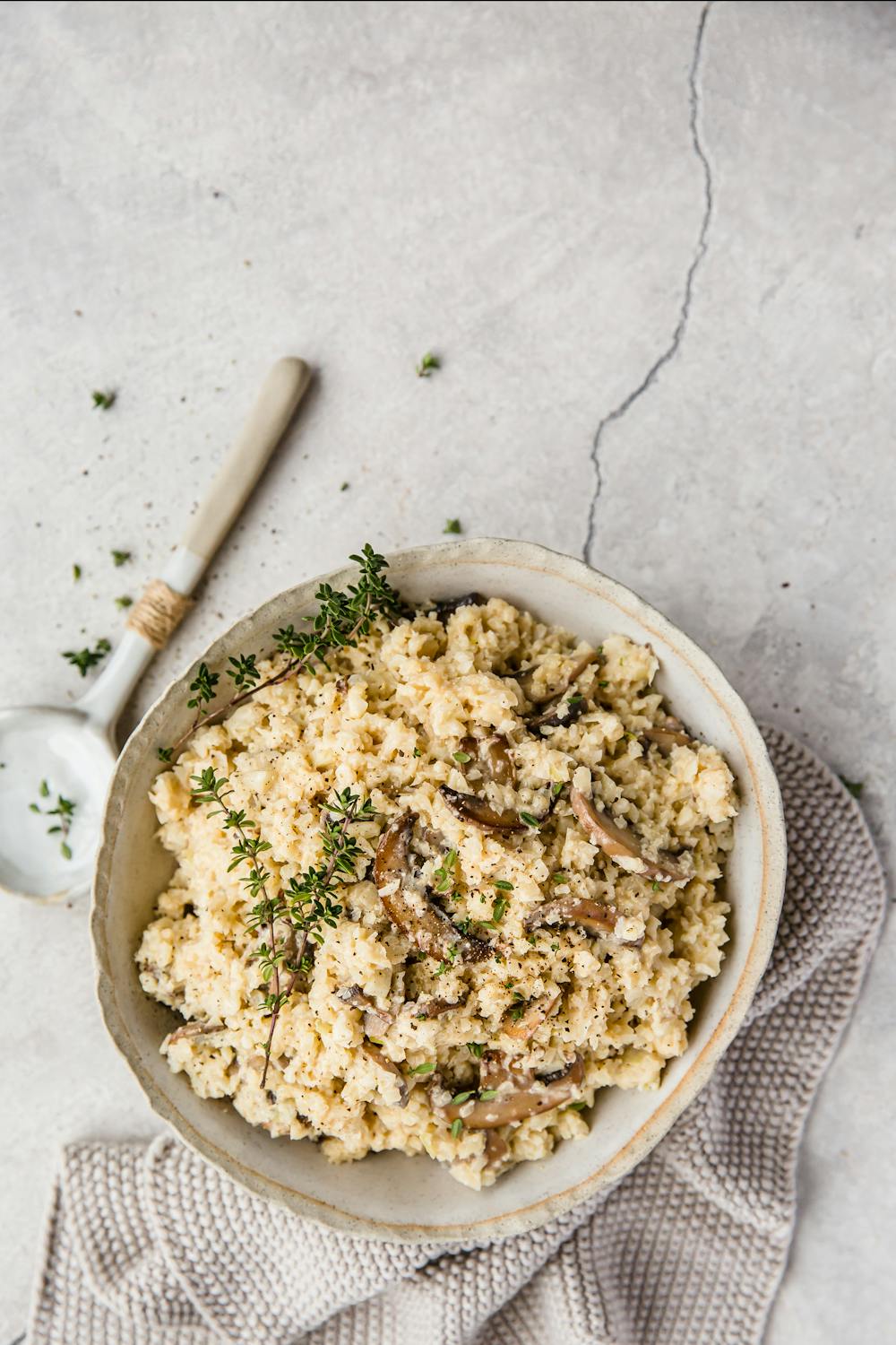 Low-Carb Mushroom Risotto - Vegetarian Recipe - Diet Doctor