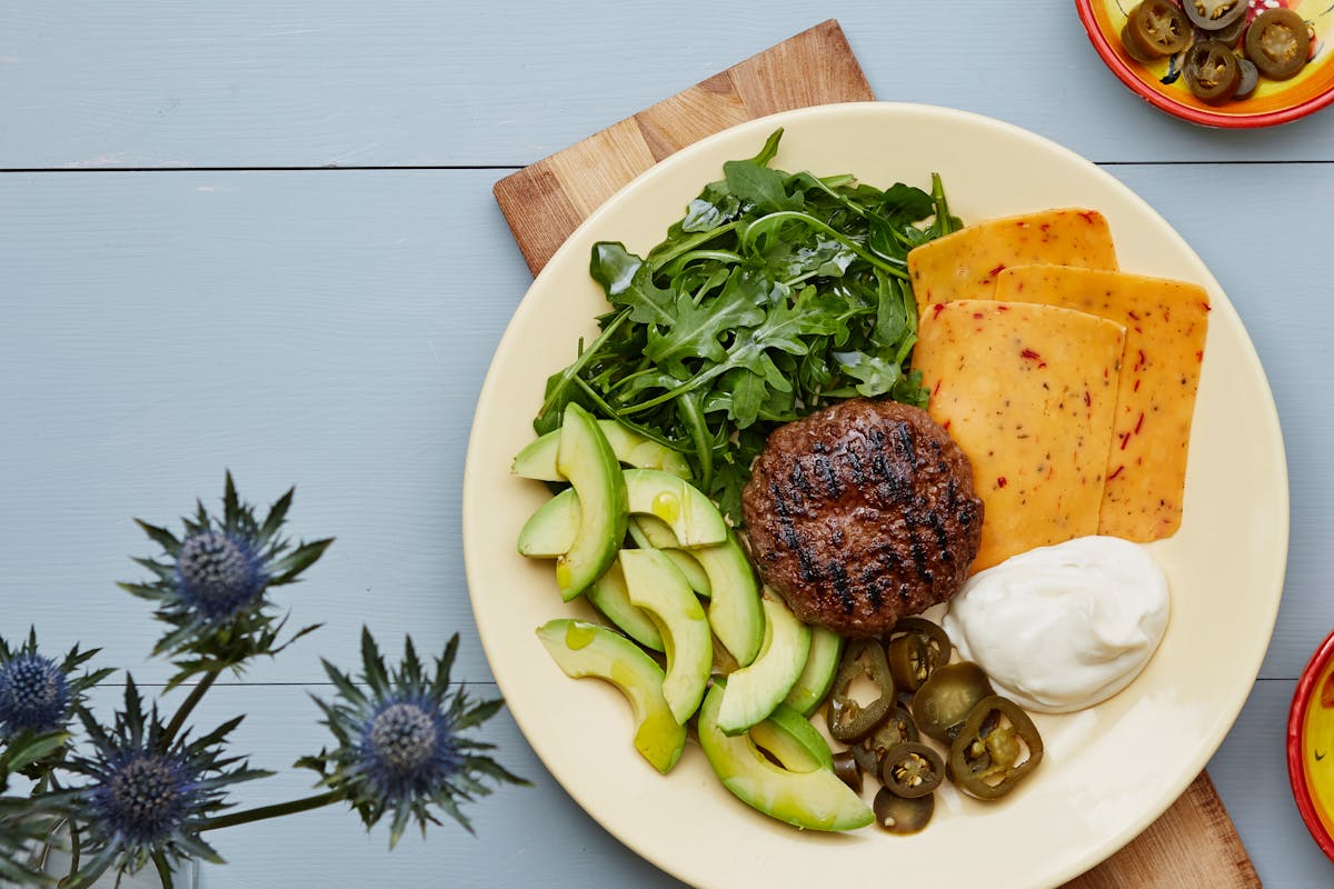 Keto Ground Beef Plate with Cheese - Recipe - Diet Doctor