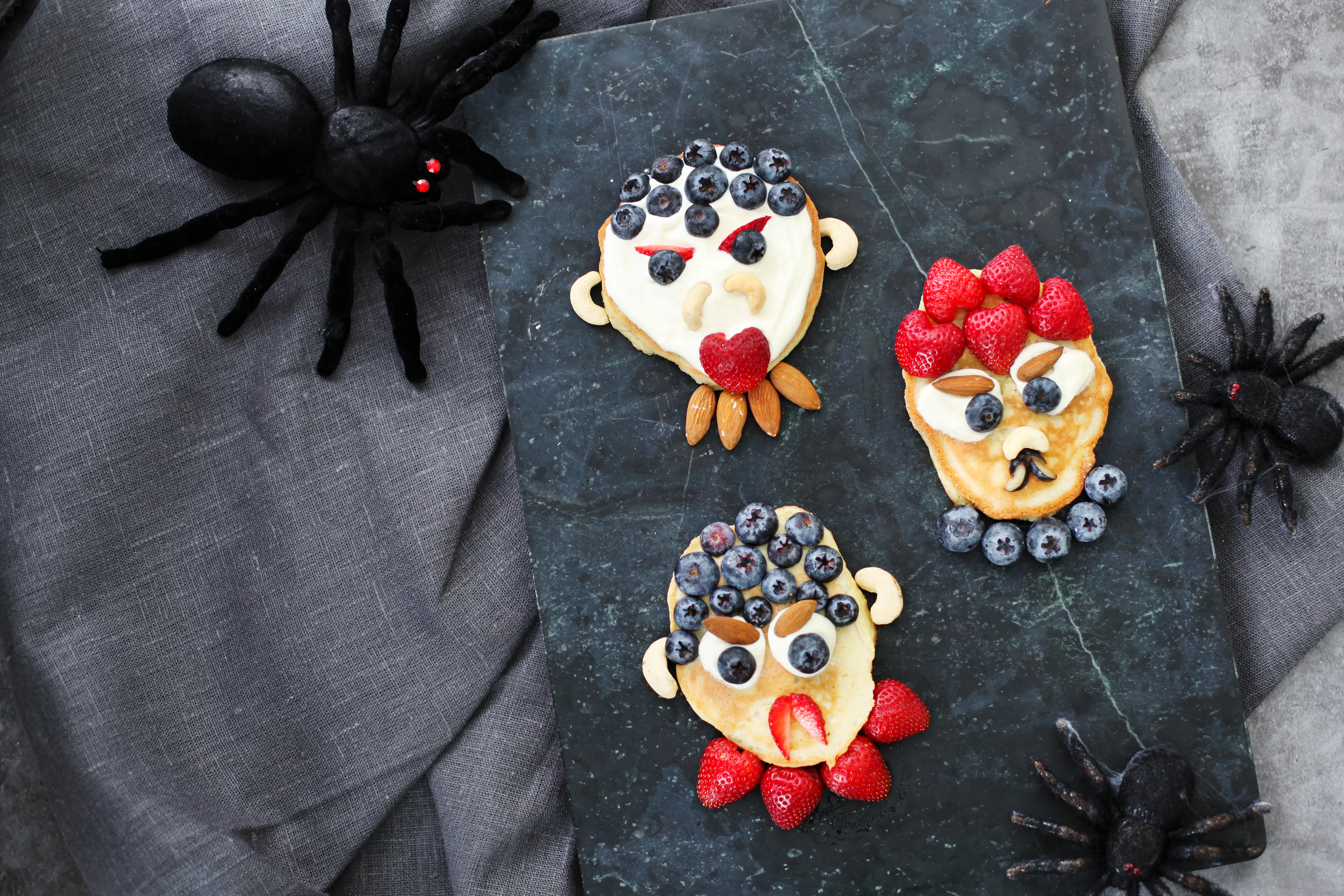 Low Carb Monster Pancakes - Halloween Recipe - Diet Doctor