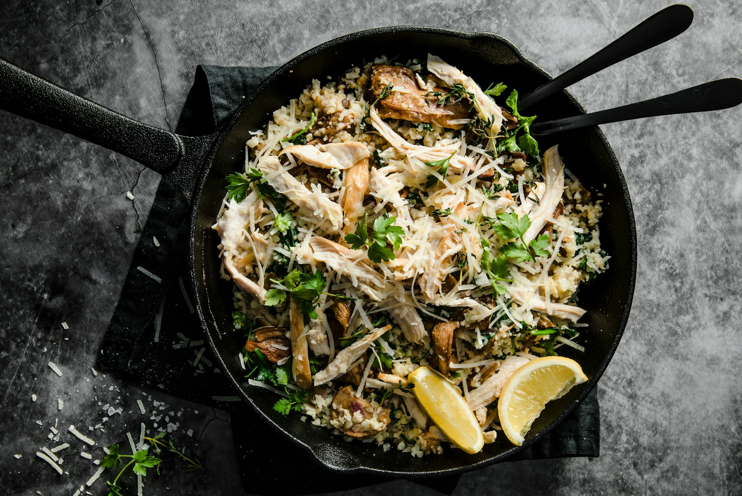 Wild Mushroom Chicken Risotto - Recipe - Diet Doctor