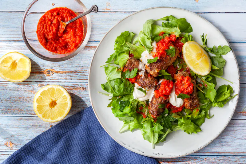 Cevapcici (Ćevapi) with Kaymak and Ajvar - Low Carb Recipe - Diet Doctor