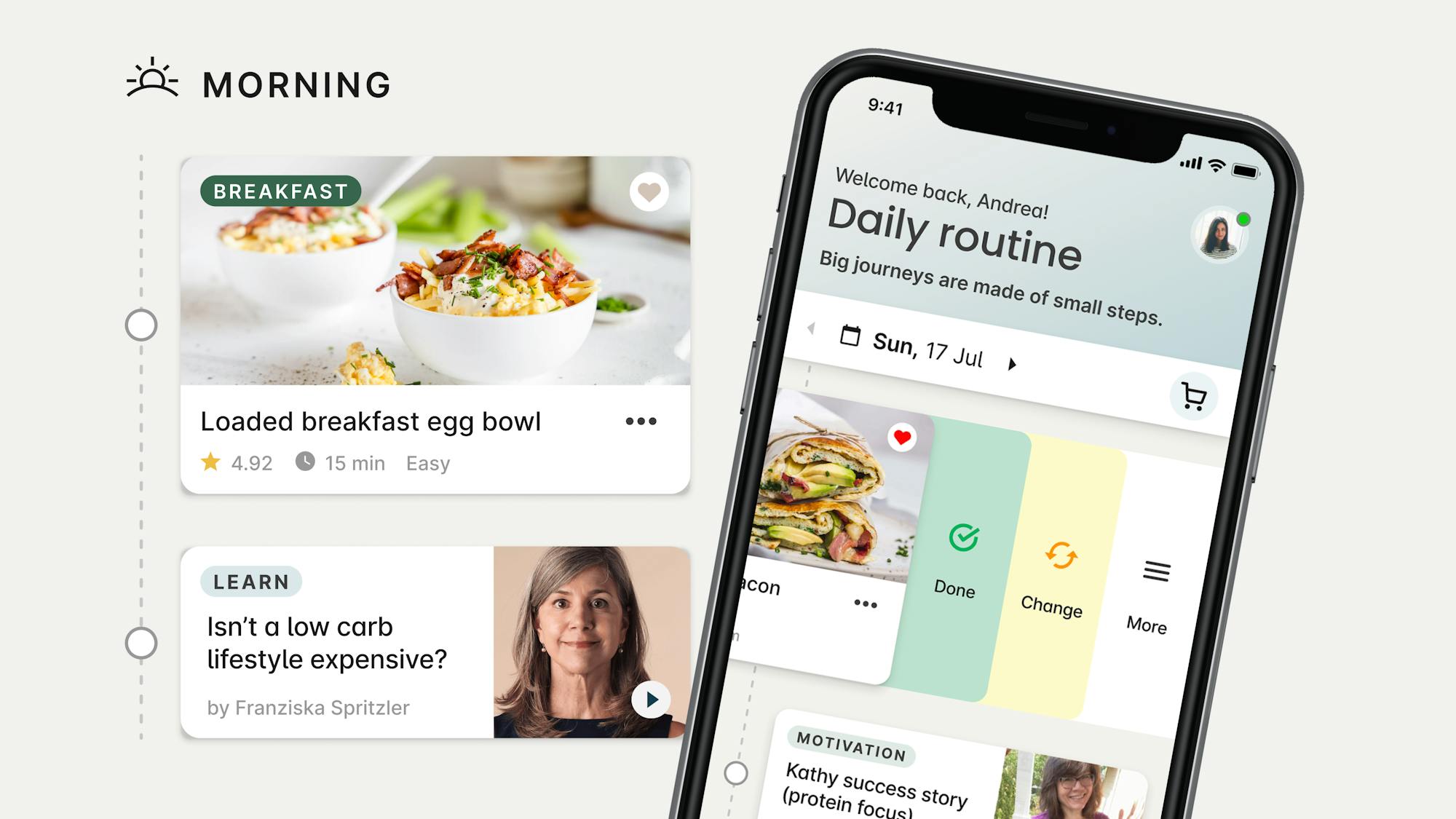 Get into daily habits with our new app feature, Daily Routine – Diet Doctor